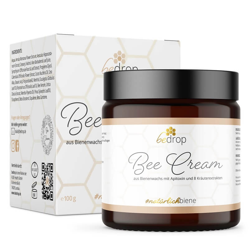 Bedrop Bee Cream mast se včelím jedem a 8 bylinných extraktů, 100g ...