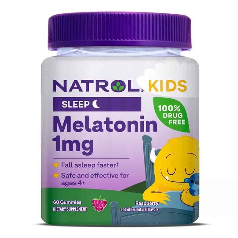 Natrol Kids Melatonin pre deti od 4 rokov, malina, 60 gumíkov ...