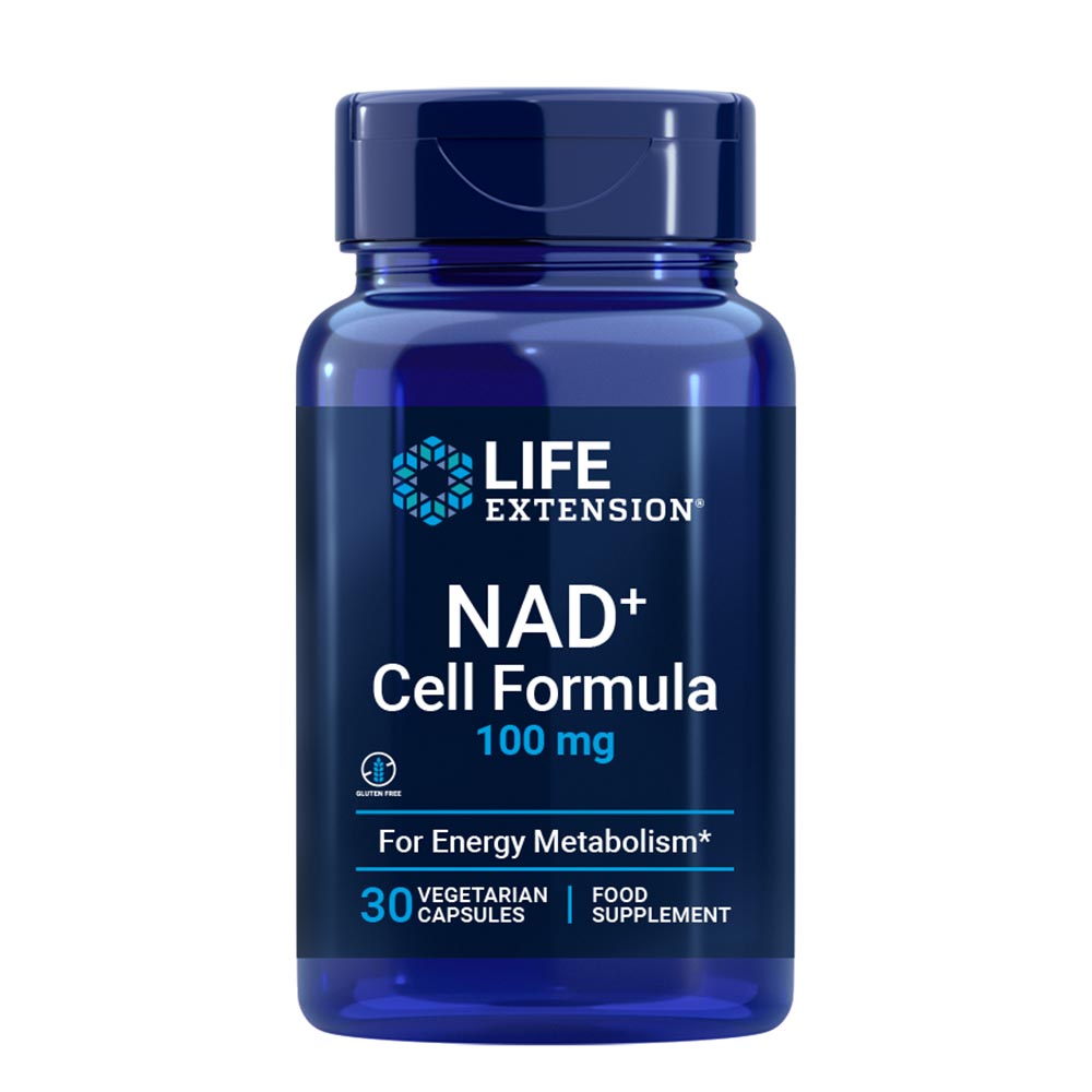 Life Extension NAD+ Cell Formula, Nicotinamide riboside, NIAGEN® 100 mg ...
